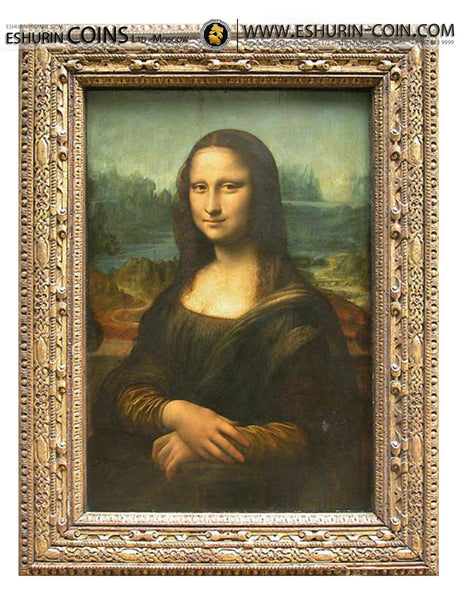 Cook Islands 2009 20 Dollars Masterpieces of Art Mona Lisa SPECIAL EDI ...